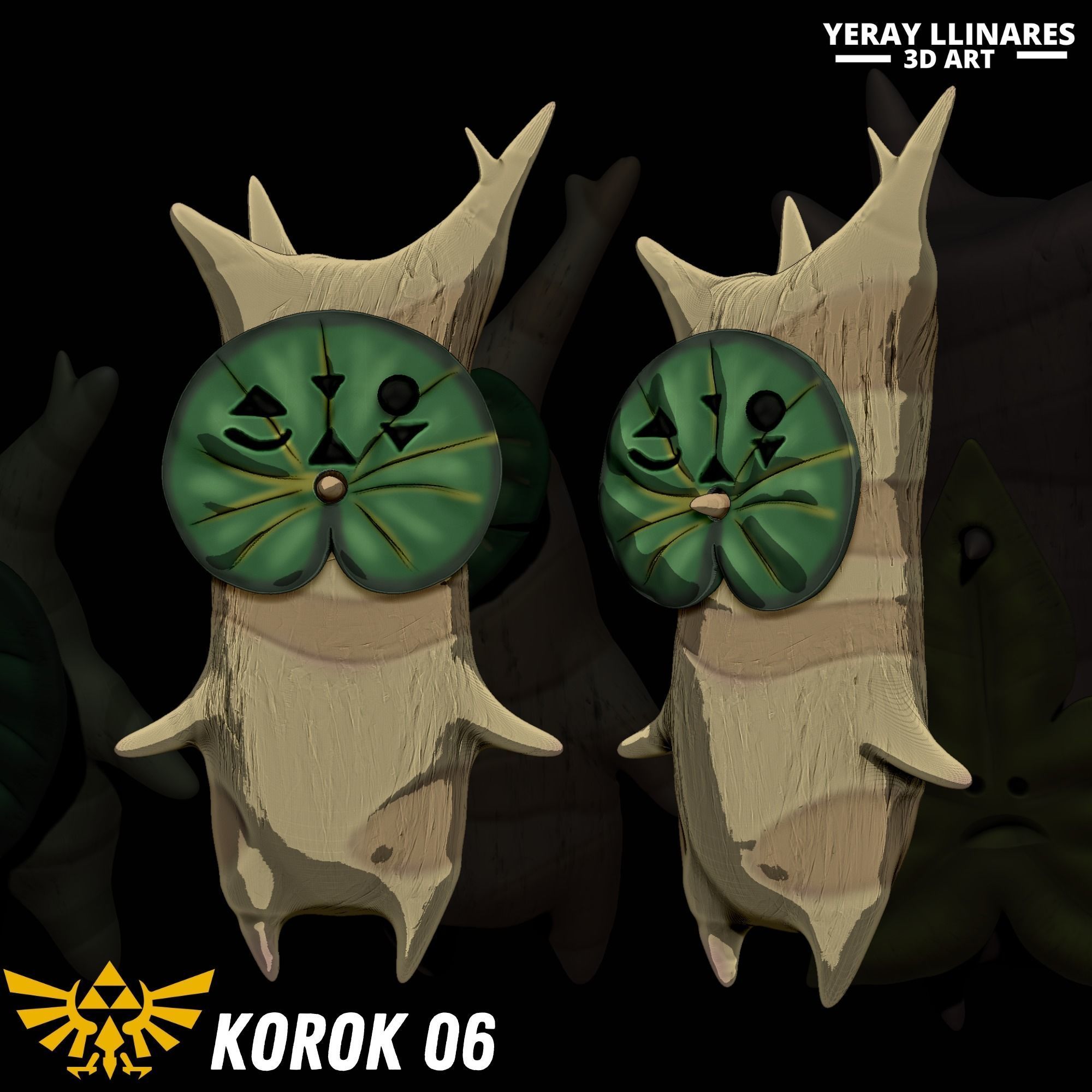 Zelda Korok FanArt Collection 3D model 3D printable | CGTrader