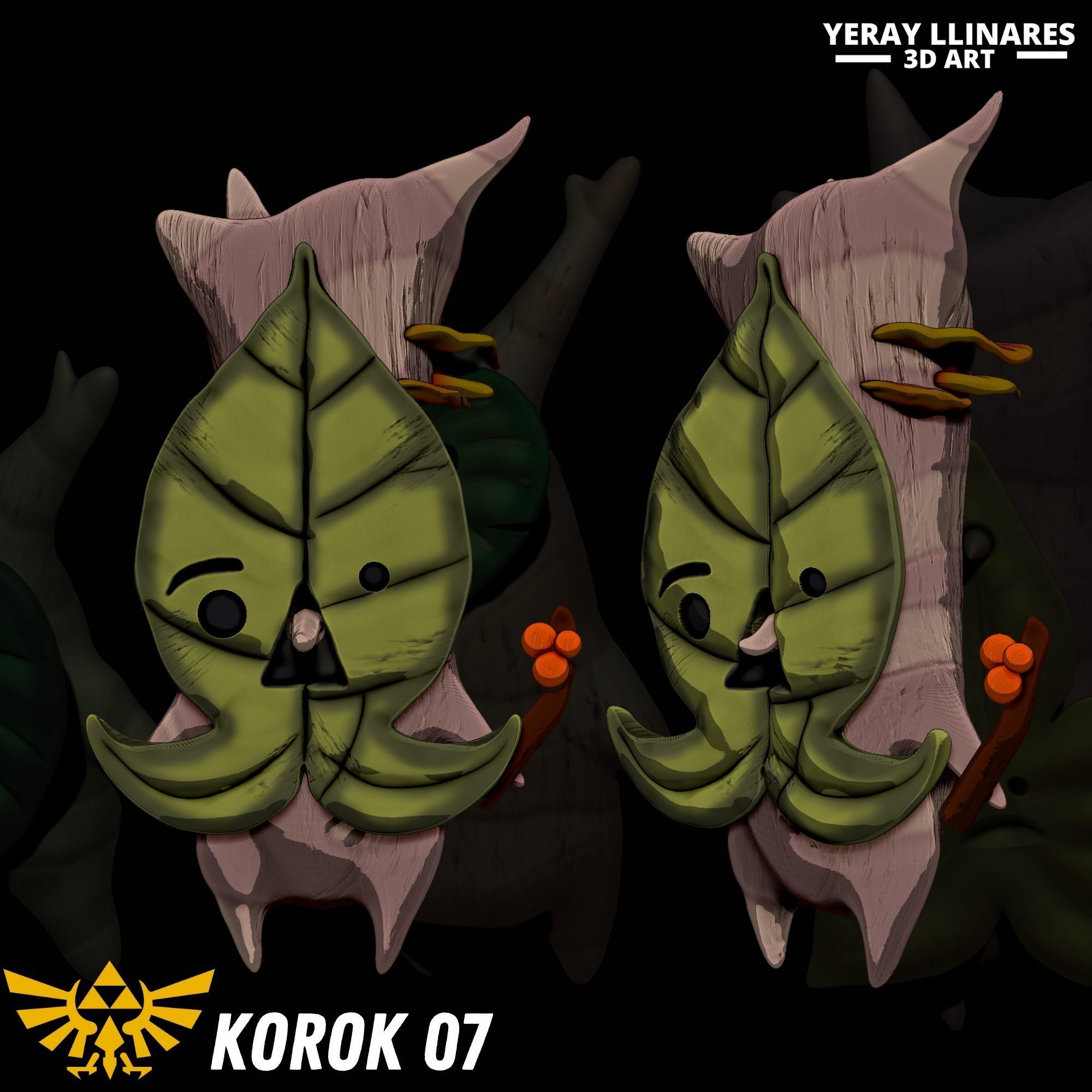 Zelda Korok FanArt Collection 3D model 3D printable | CGTrader