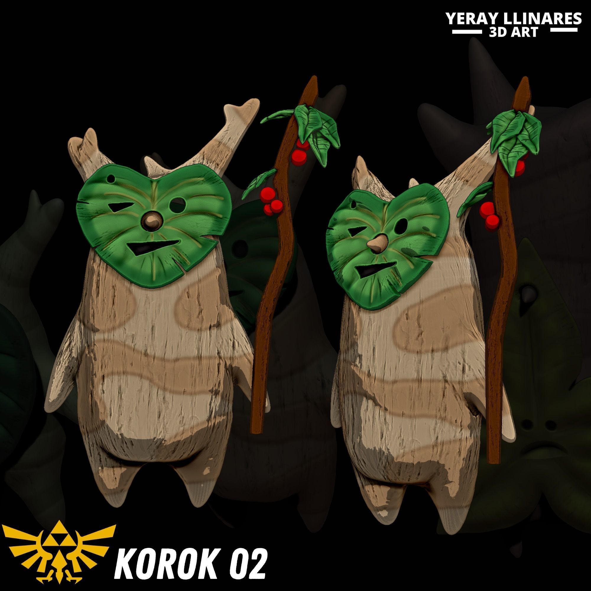Zelda Korok FanArt Collection 3D model 3D printable | CGTrader