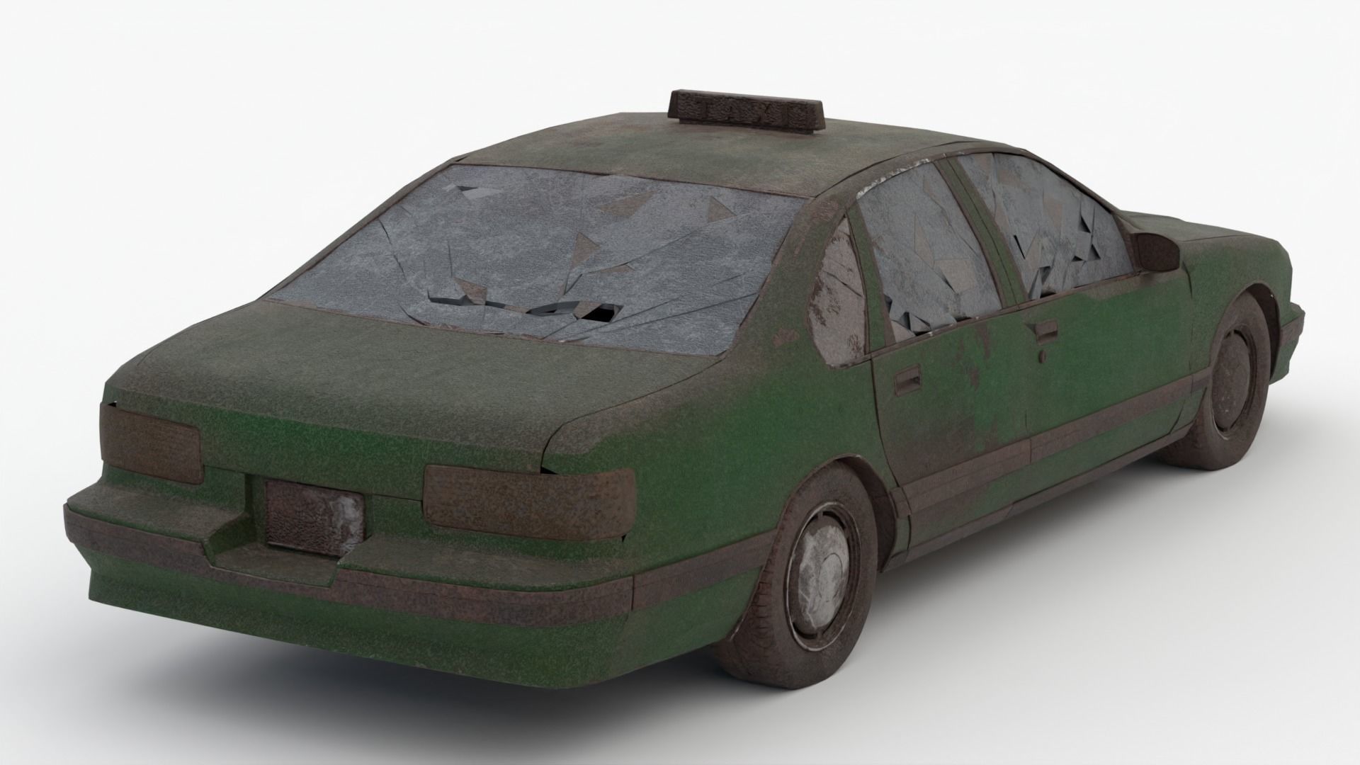 3D model 8k abandoned cars destroyed vehicles VR / AR / low-poly | CGTrader