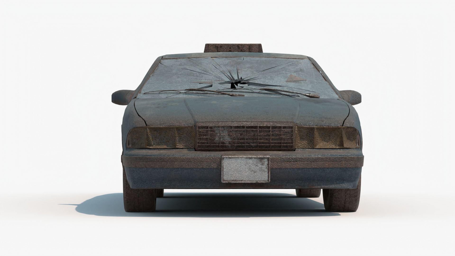 3D model 8k abandoned cars destroyed vehicles VR / AR / low-poly | CGTrader