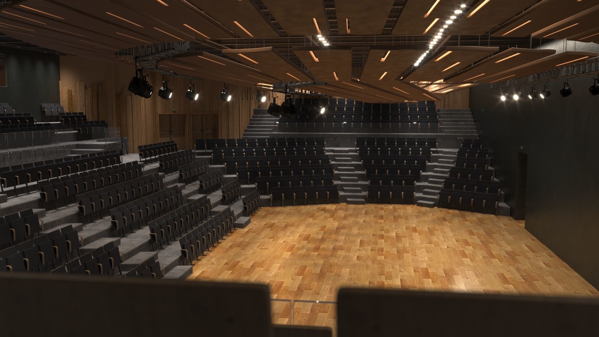 Theater or Concert Hall 3D model | CGTrader
