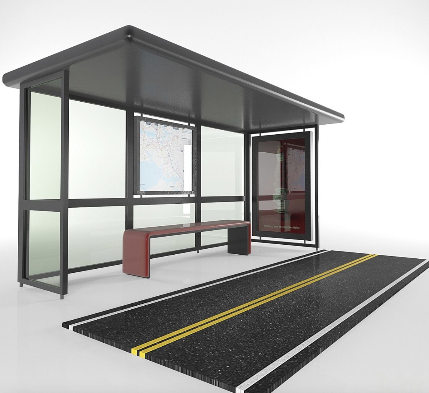 Bus Stop 3D model | CGTrader