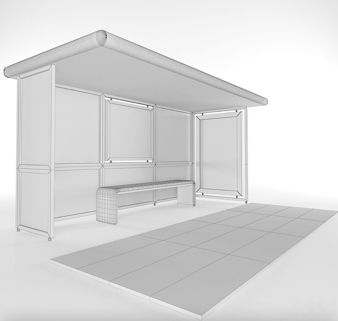 Bus Stop 3D model | CGTrader