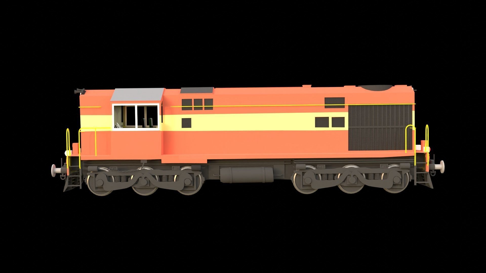 Diesel Locomotive WDM 3D Model 3D model | CGTrader