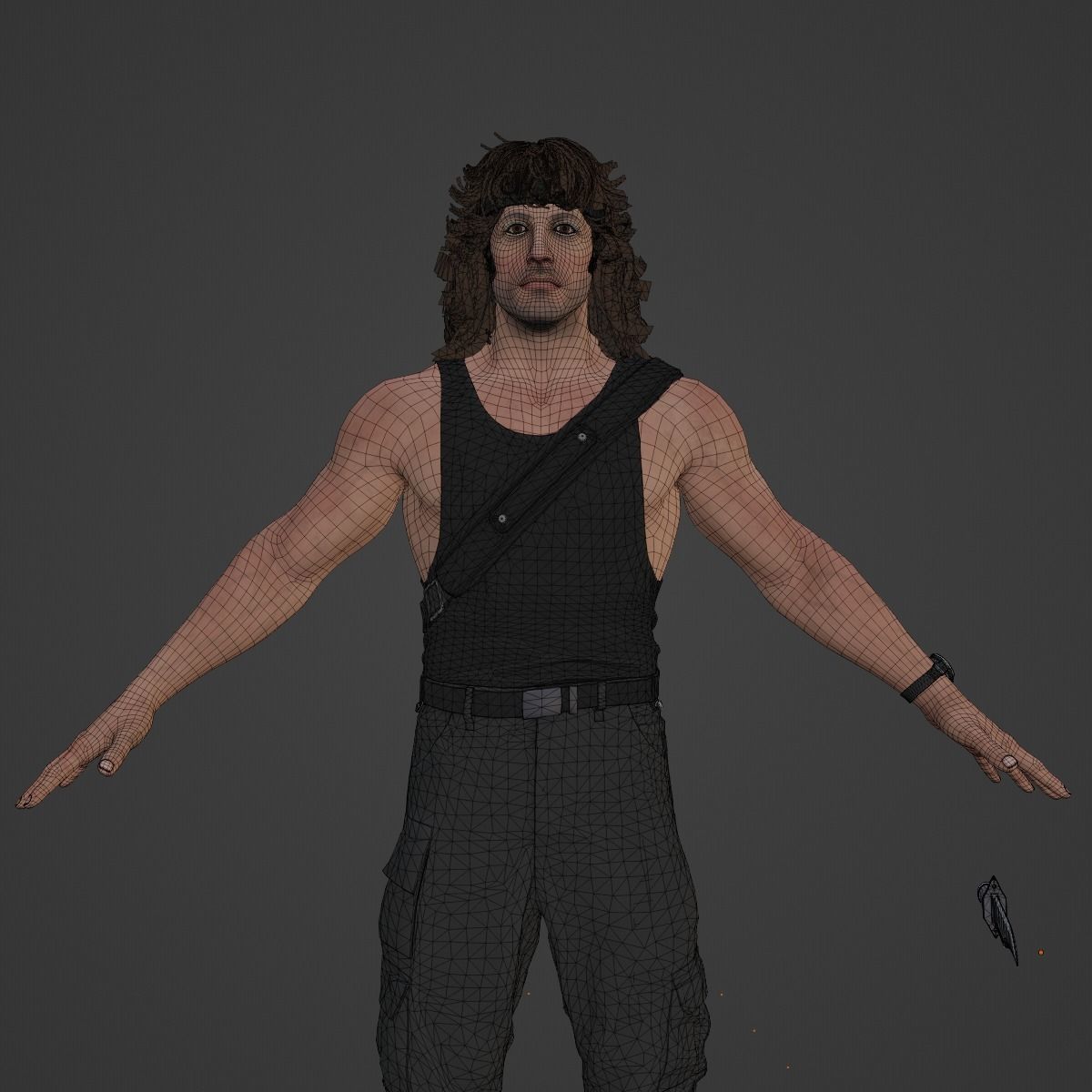 Rambo Realistic Character 3D model | CGTrader