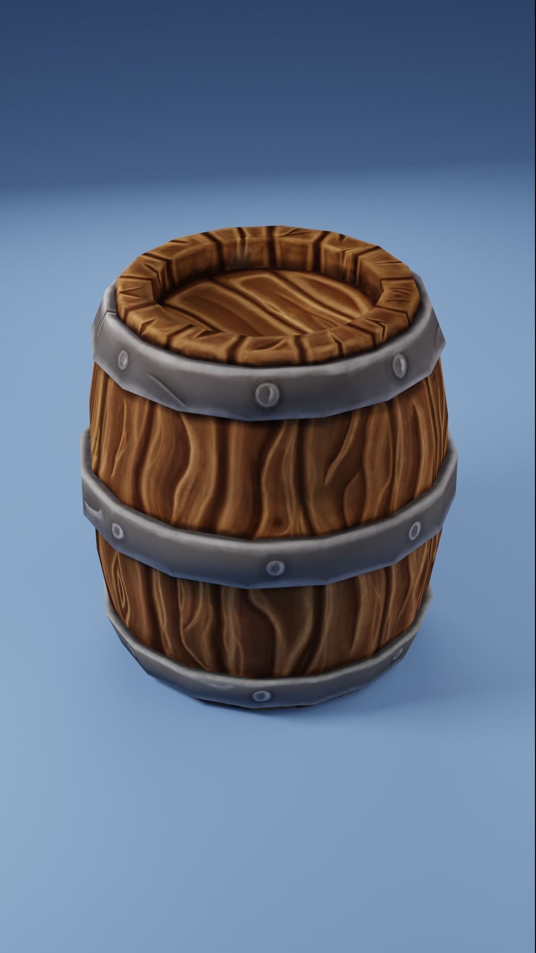 Stylized wooden barel free VR / AR / low-poly 3D model | CGTrader