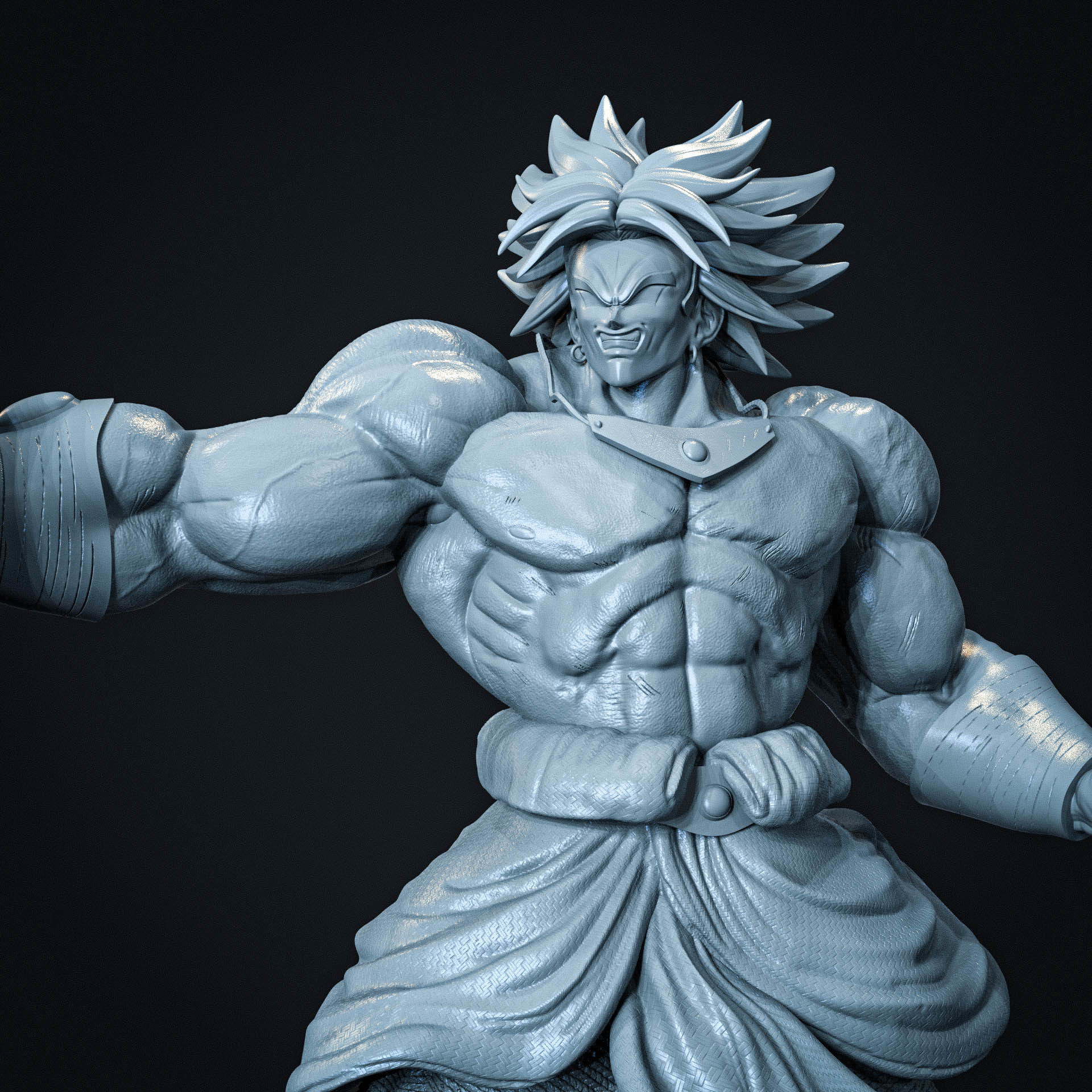 Broly vs Goku 3D model 3D printable | CGTrader