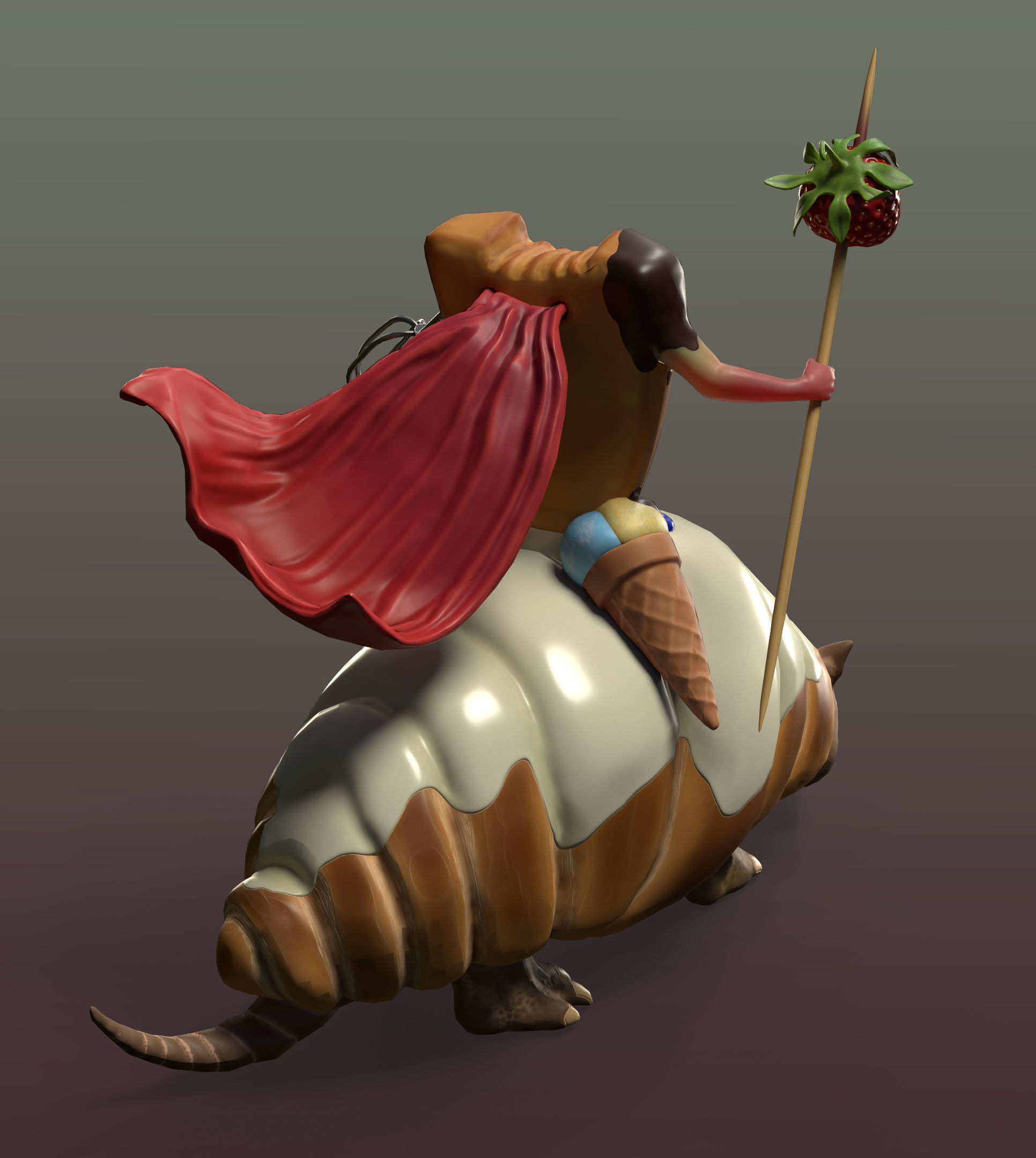 3D model Candy Warrior VR / AR / low-poly | CGTrader