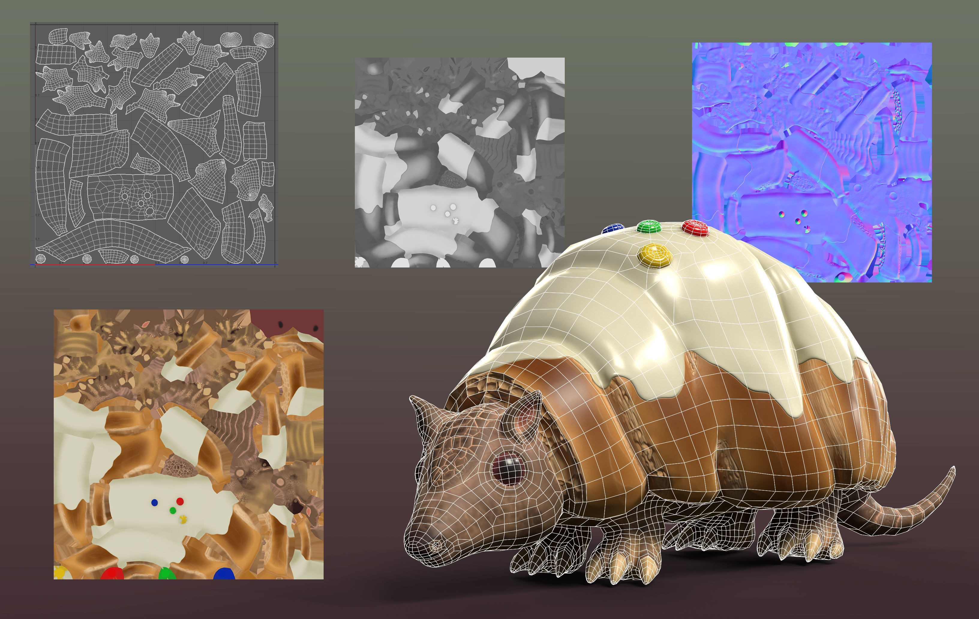 3D model Candy Warrior VR / AR / low-poly | CGTrader