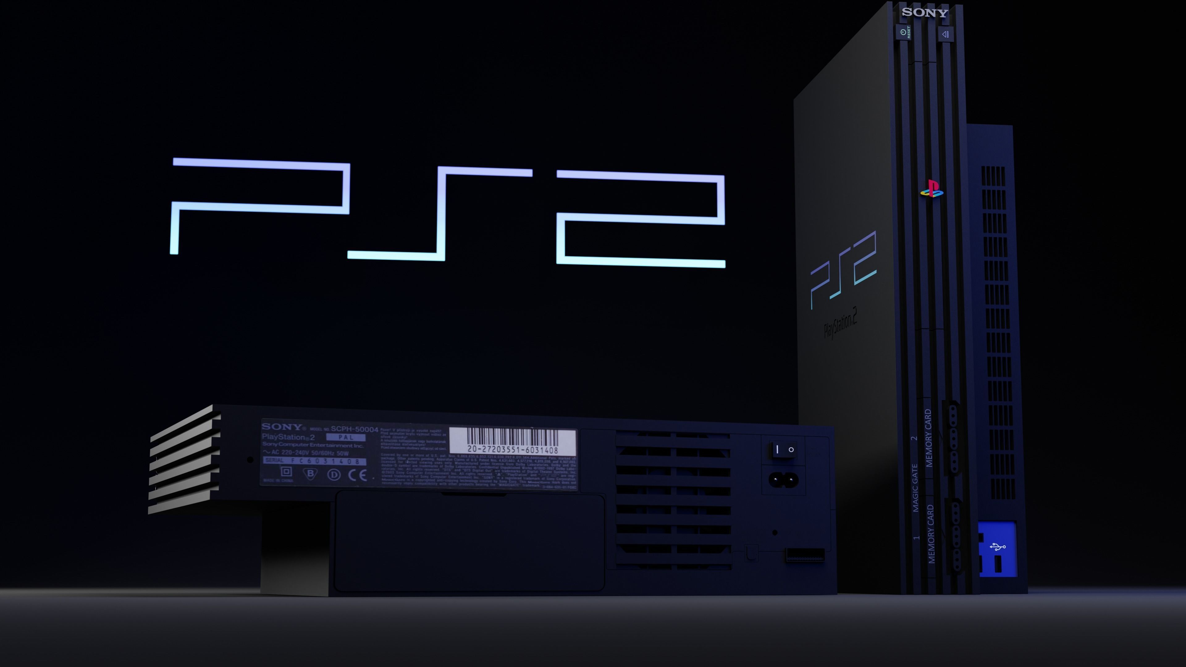 Realistic Sony PS2 model 3D model | CGTrader