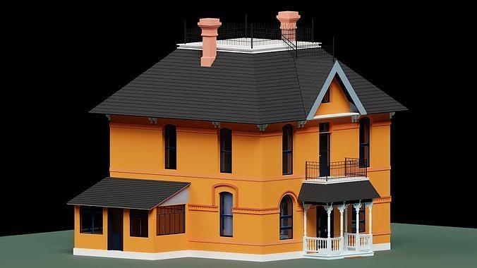 3D model REALISTIC HOUSE 3D MODEL VR / AR / low-poly | CGTrader