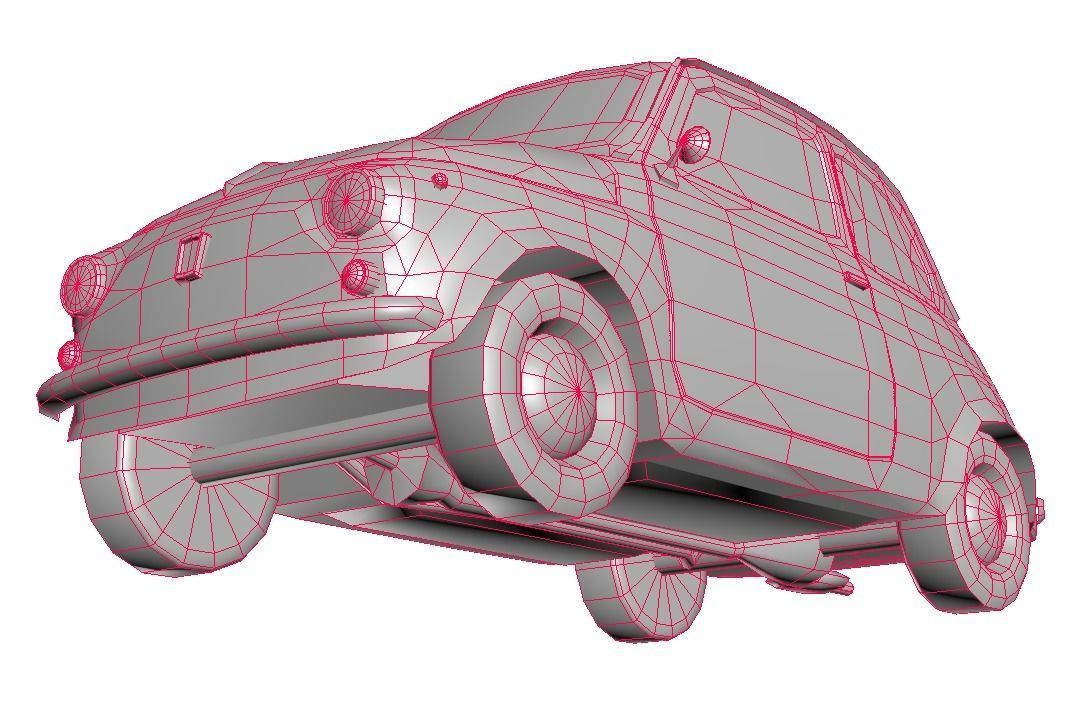 3D model Fiat 500 Hypercasual VR / AR / low-poly | CGTrader