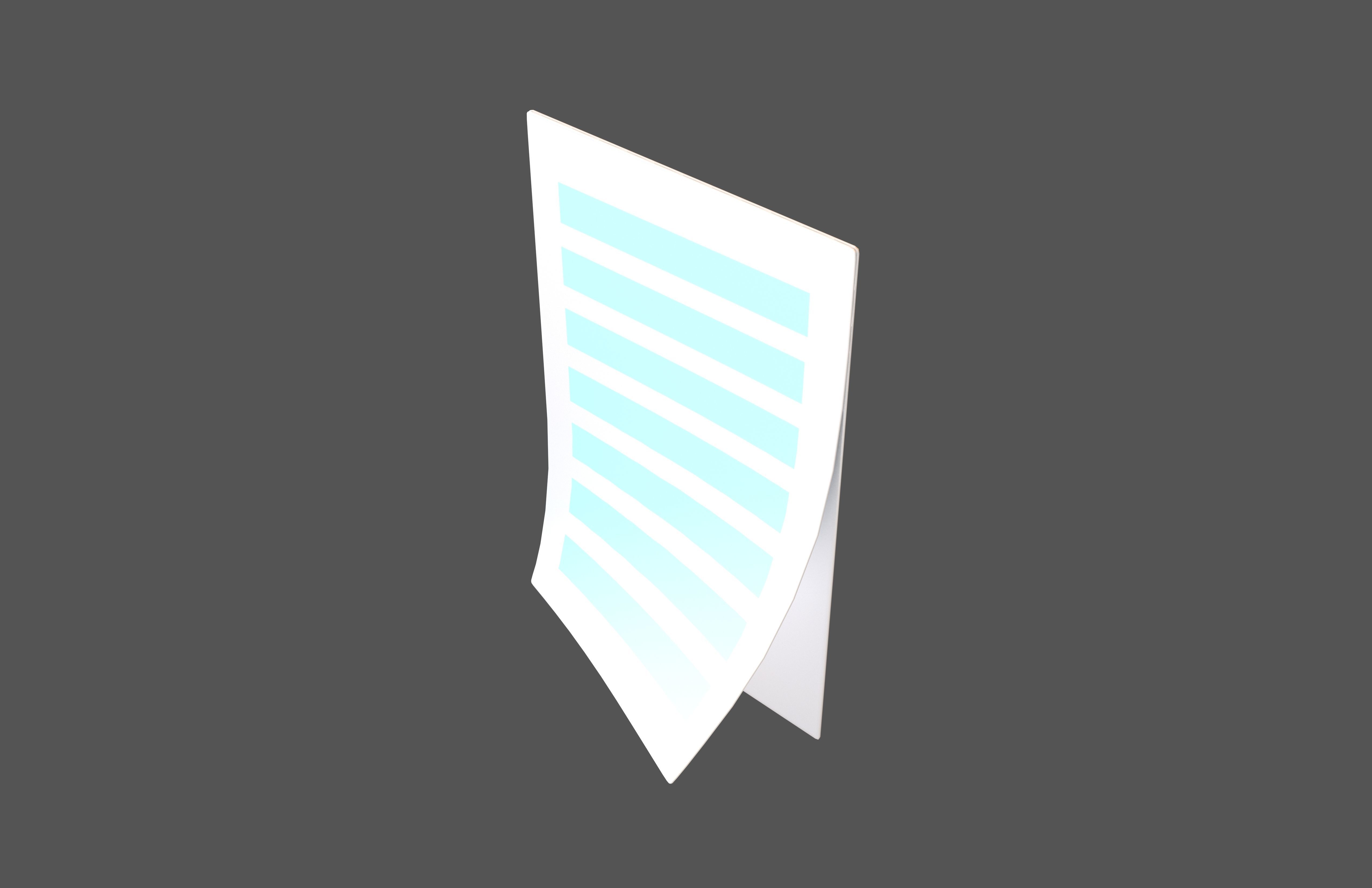 3D model Document Icon v1 001 VR / AR / low-poly | CGTrader