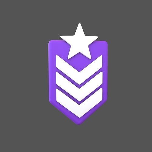 3D model Rank Medal v8 004 VR / AR / low-poly | CGTrader