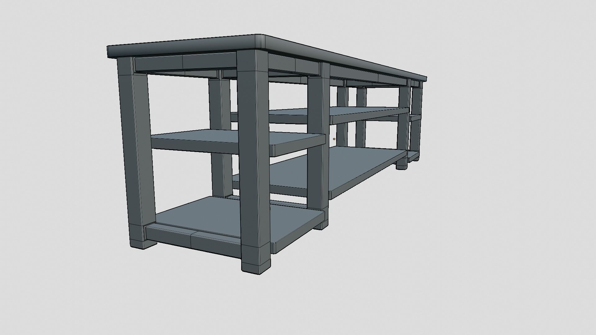 3D model TV Stand Cabinet VR / AR / low-poly | CGTrader