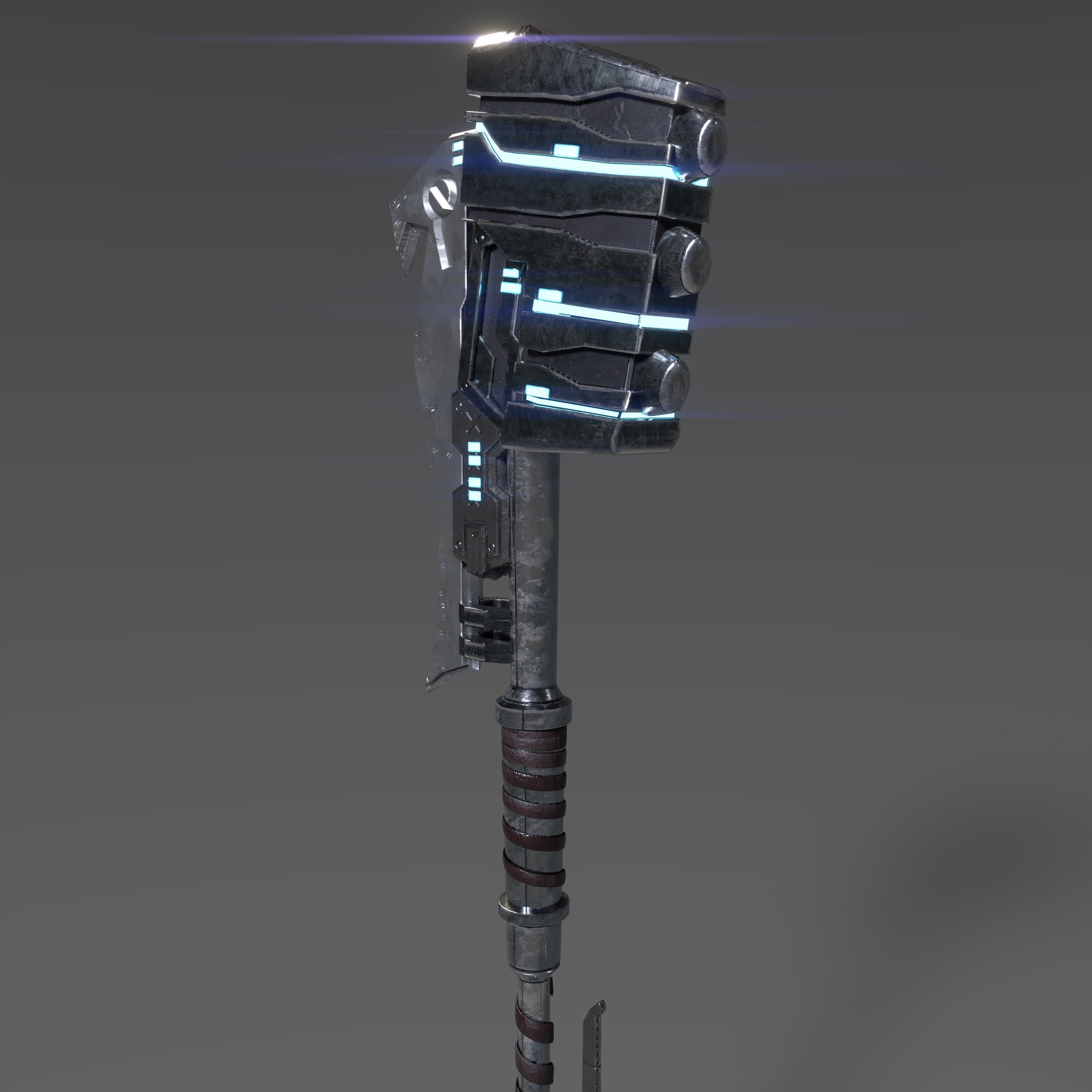 3D model HALO 3 Gravity Hammer VR / AR / low-poly | CGTrader