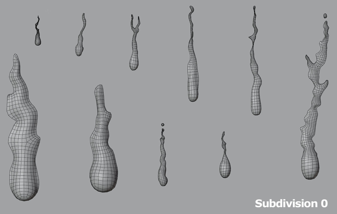 10 Water Drop 3D model - Set of Water Droplets 3D model 3D model | CGTrader