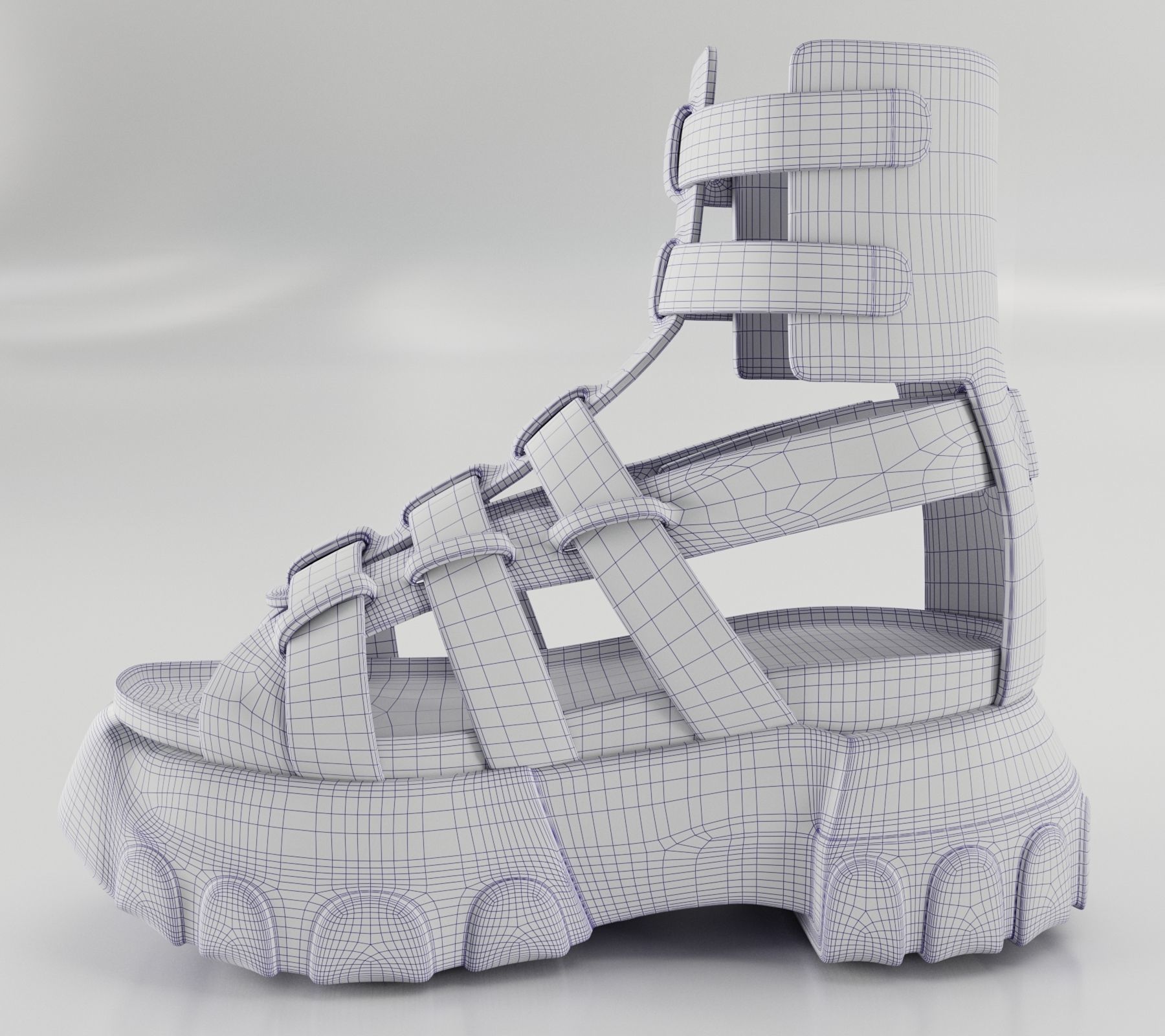 3D model Sandals Rick Owens VR / AR / low-poly | CGTrader