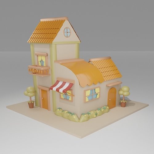 House Cottage Style 3D model | CGTrader