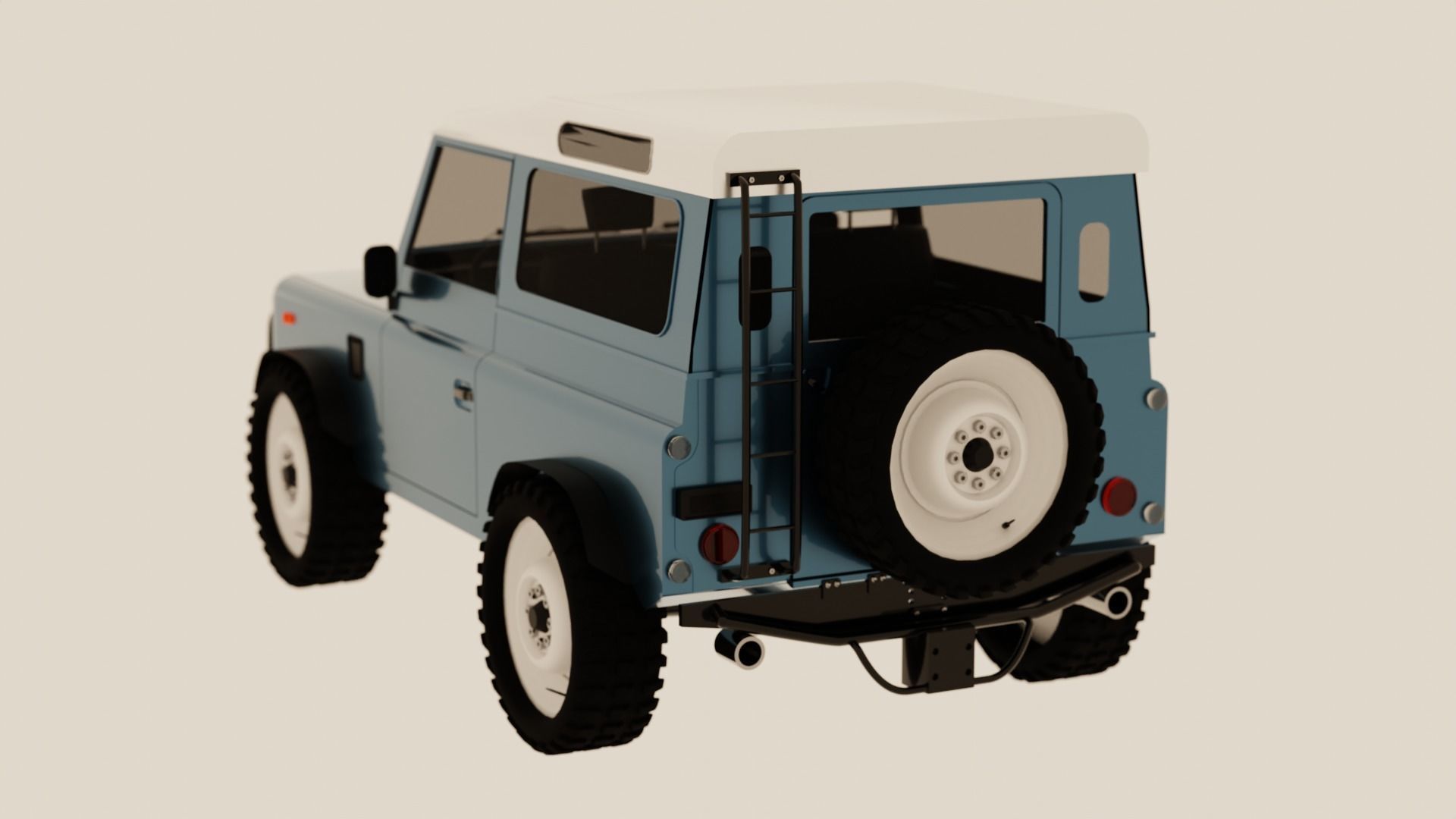 Land Rover Defender 90 free 3D model | CGTrader