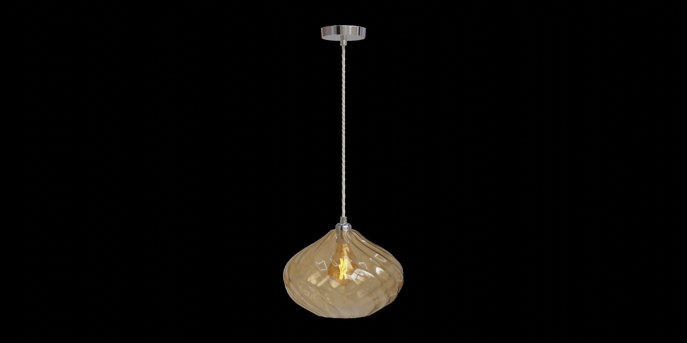 Champagne Gold Freya Shade Ceiling Lights 3D model | CGTrader