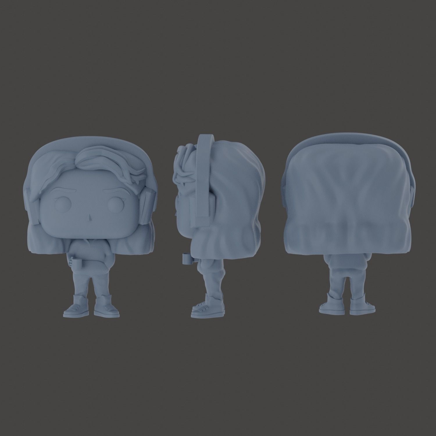 mini funko pop figure 3D model 3D printable | CGTrader