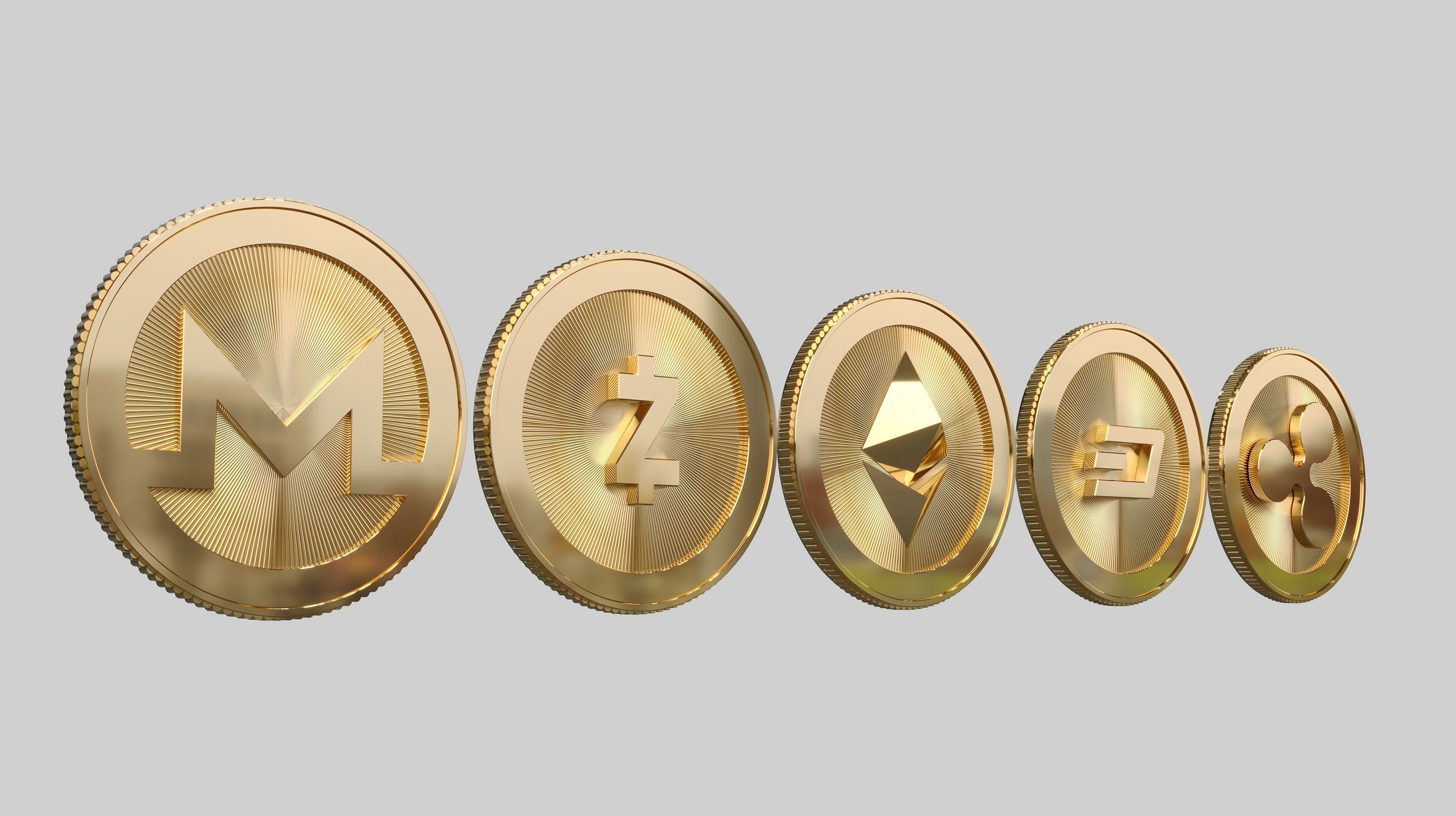 Crypto Money Logo 3D model | CGTrader