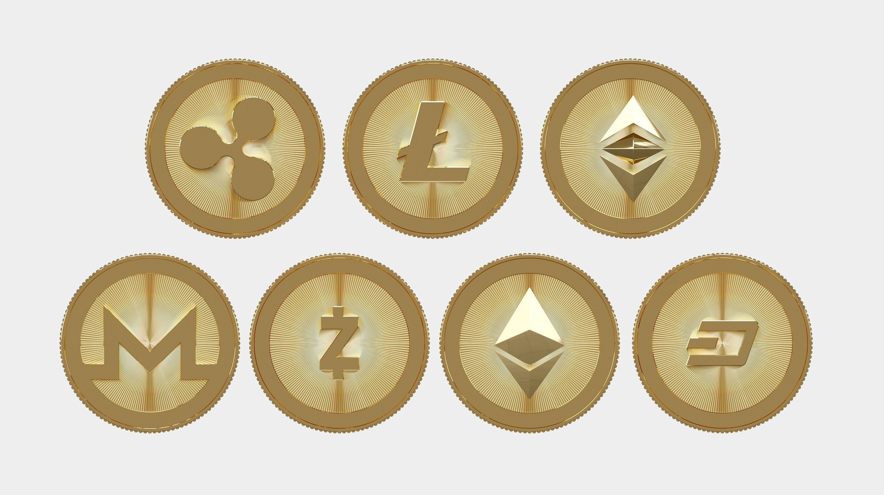 Crypto Money Logo 3D model | CGTrader