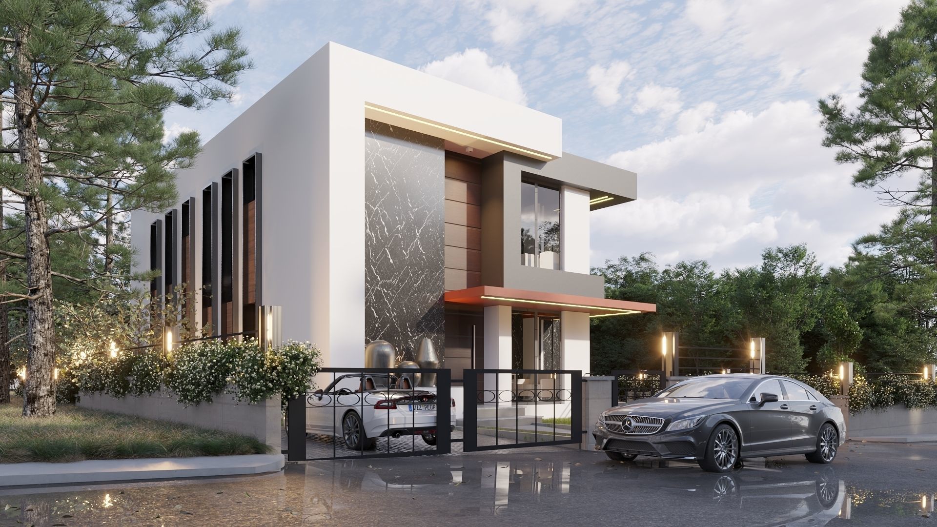 Small Villa - Modern 3D model rigged | CGTrader