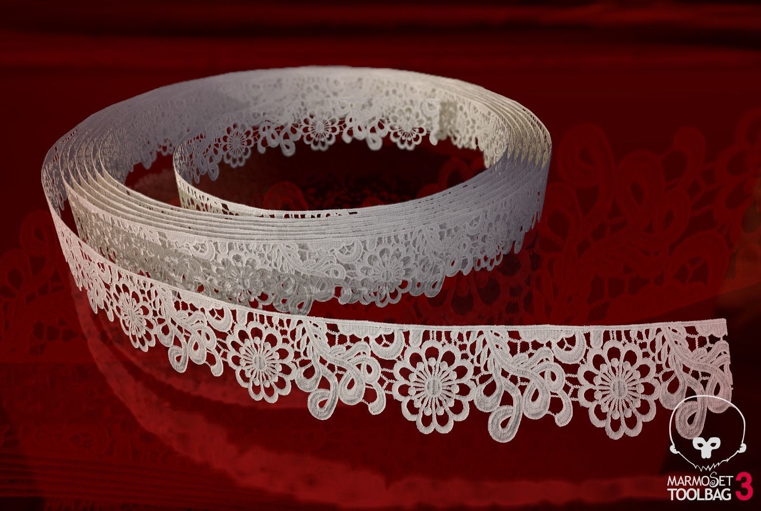 Fabric Vol 27 - Lace Trims Texture | CGTrader