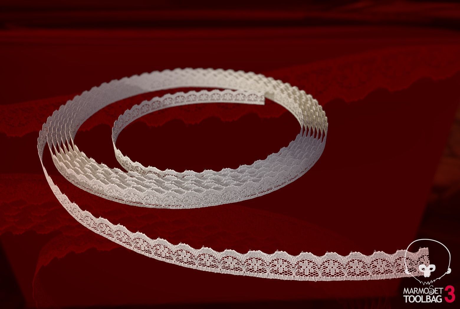 Fabric Vol 27 - Lace Trims Texture | CGTrader
