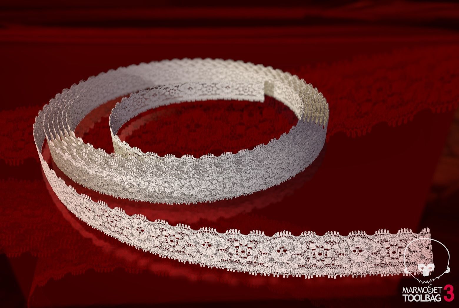 Fabric Vol 29 - Lace Trims Texture | CGTrader