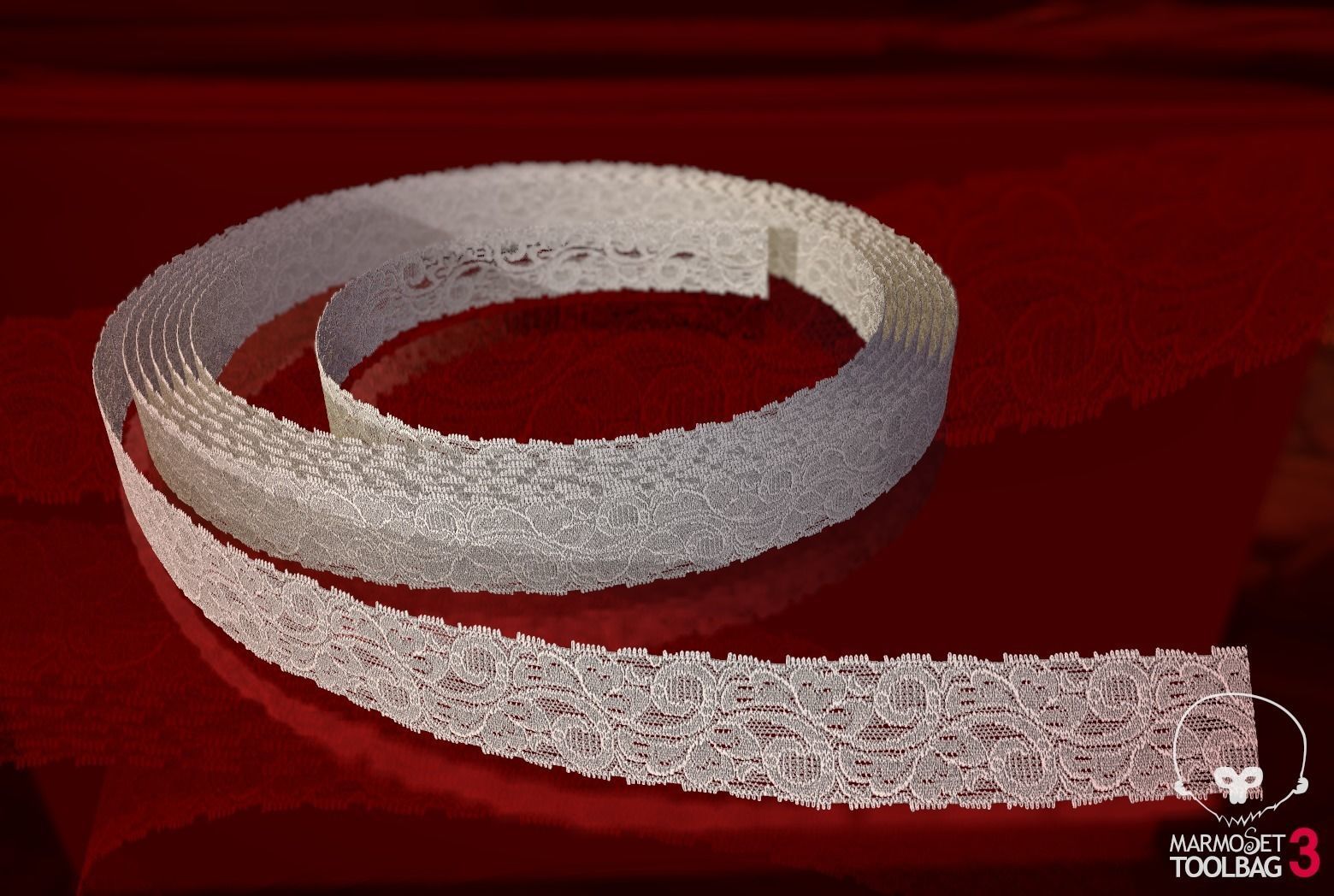 Fabric Vol 29 - Lace Trims Texture | CGTrader