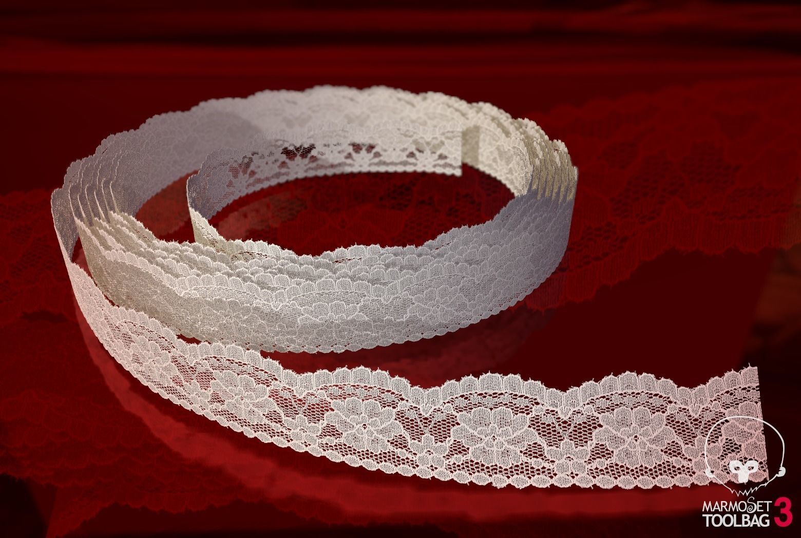Fabric Vol 29 - Lace Trims Texture | CGTrader