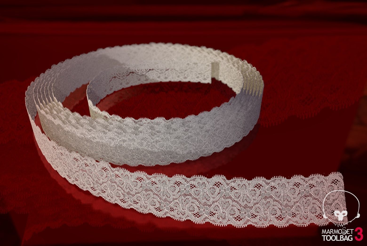 Fabric Vol 29 - Lace Trims Texture | CGTrader