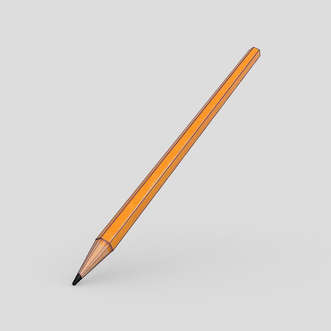 CC0 - Pencil free VR / AR / low-poly 3D model | CGTrader
