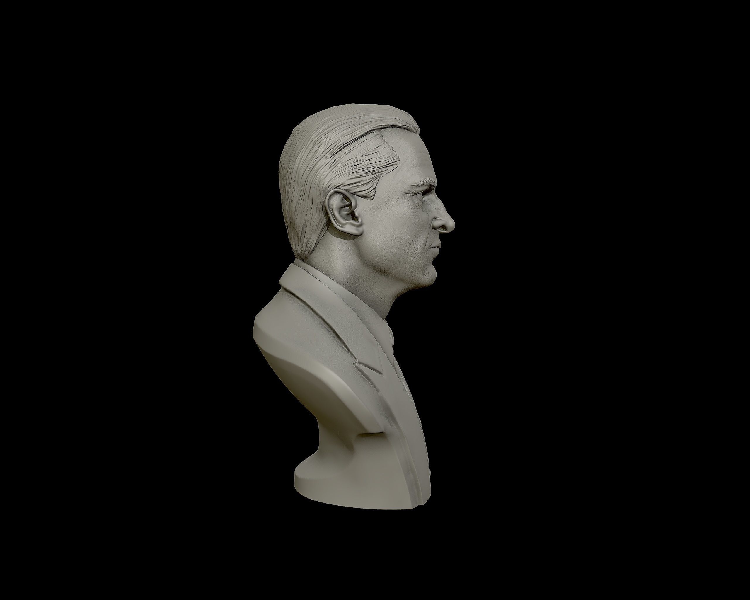 Jeremy Brett as Sherlock Holmes sculpture 3D model 3D printable | CGTrader