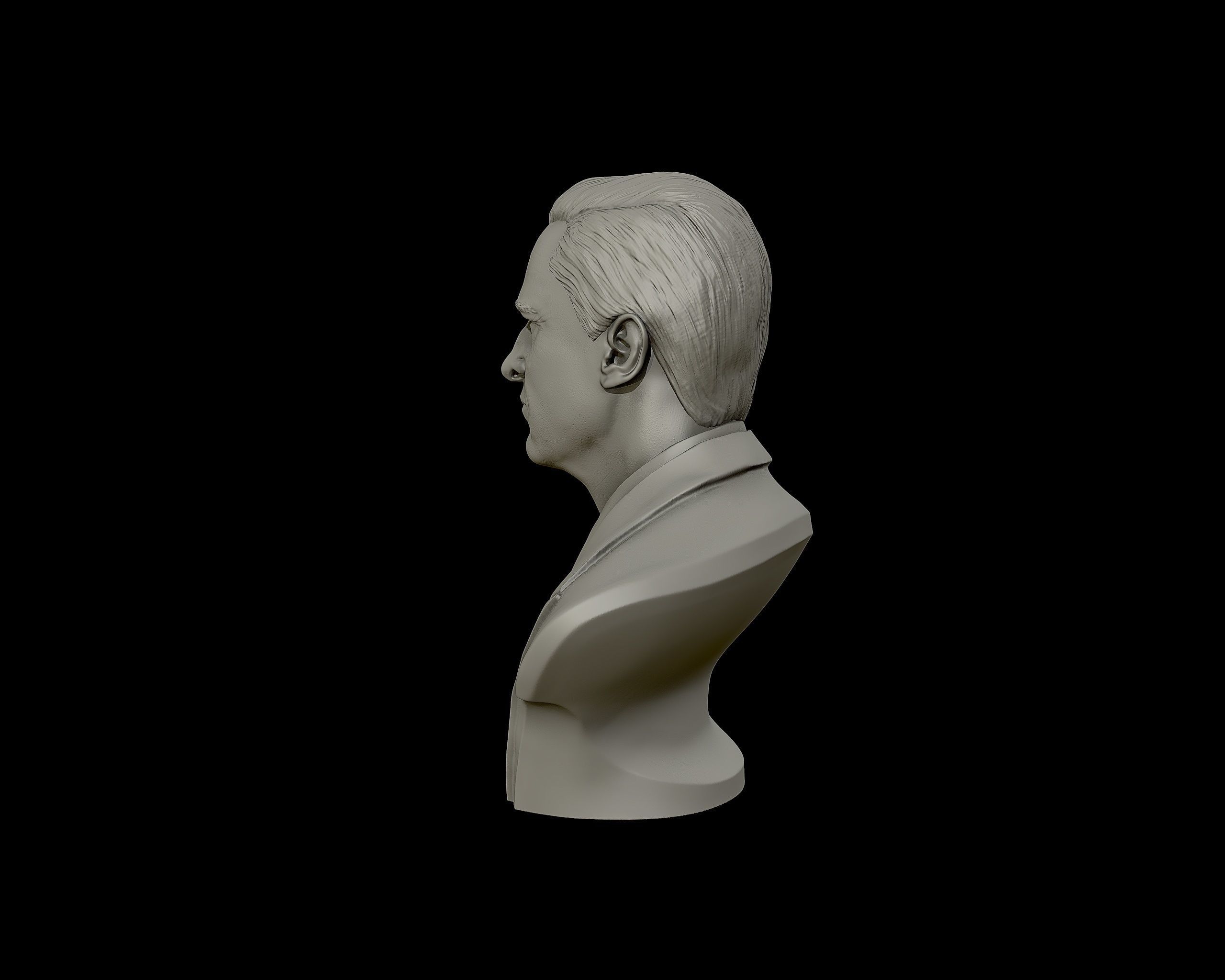 Jeremy Brett as Sherlock Holmes sculpture 3D model 3D printable | CGTrader