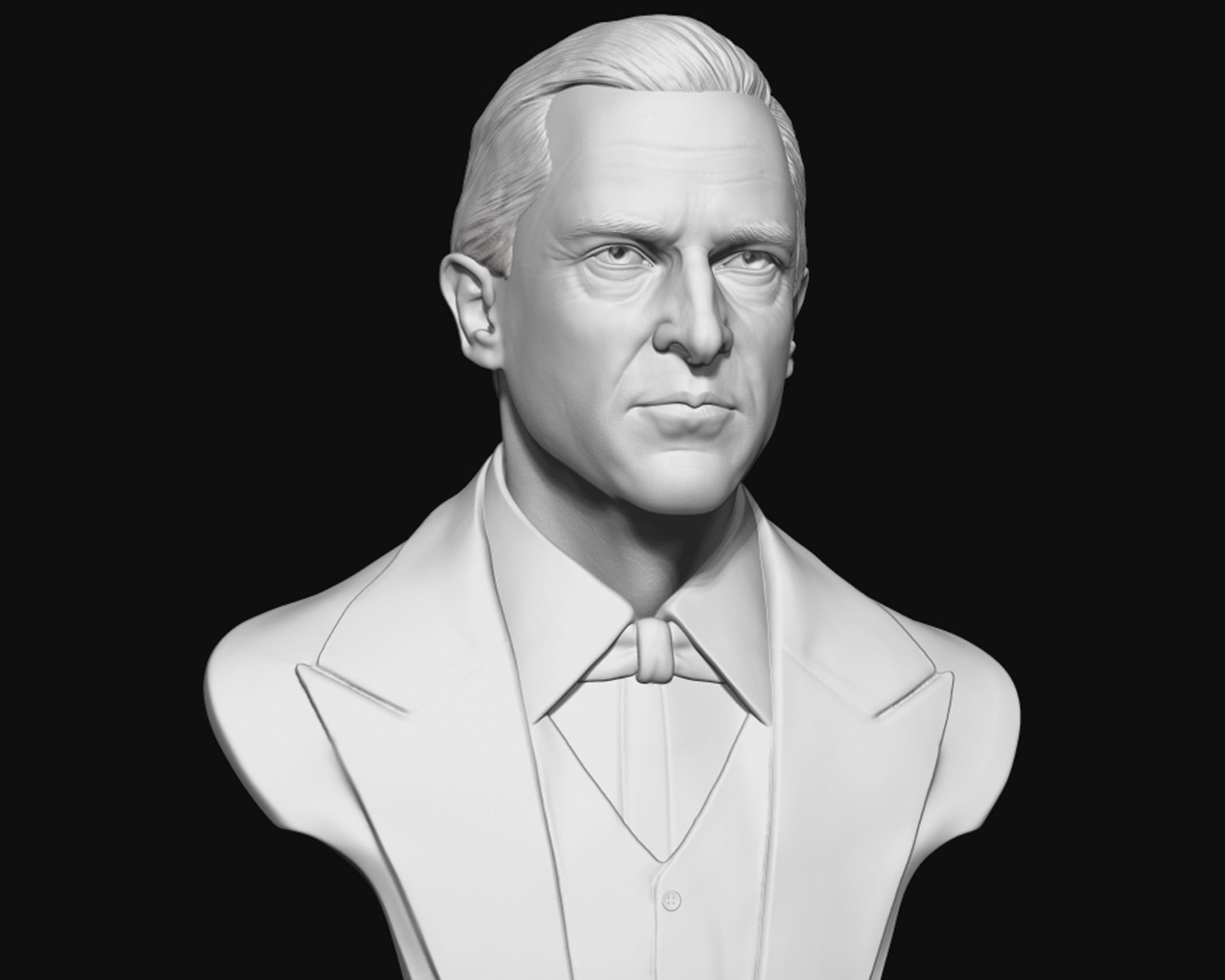Jeremy Brett as Sherlock Holmes sculpture 3D model 3D printable | CGTrader