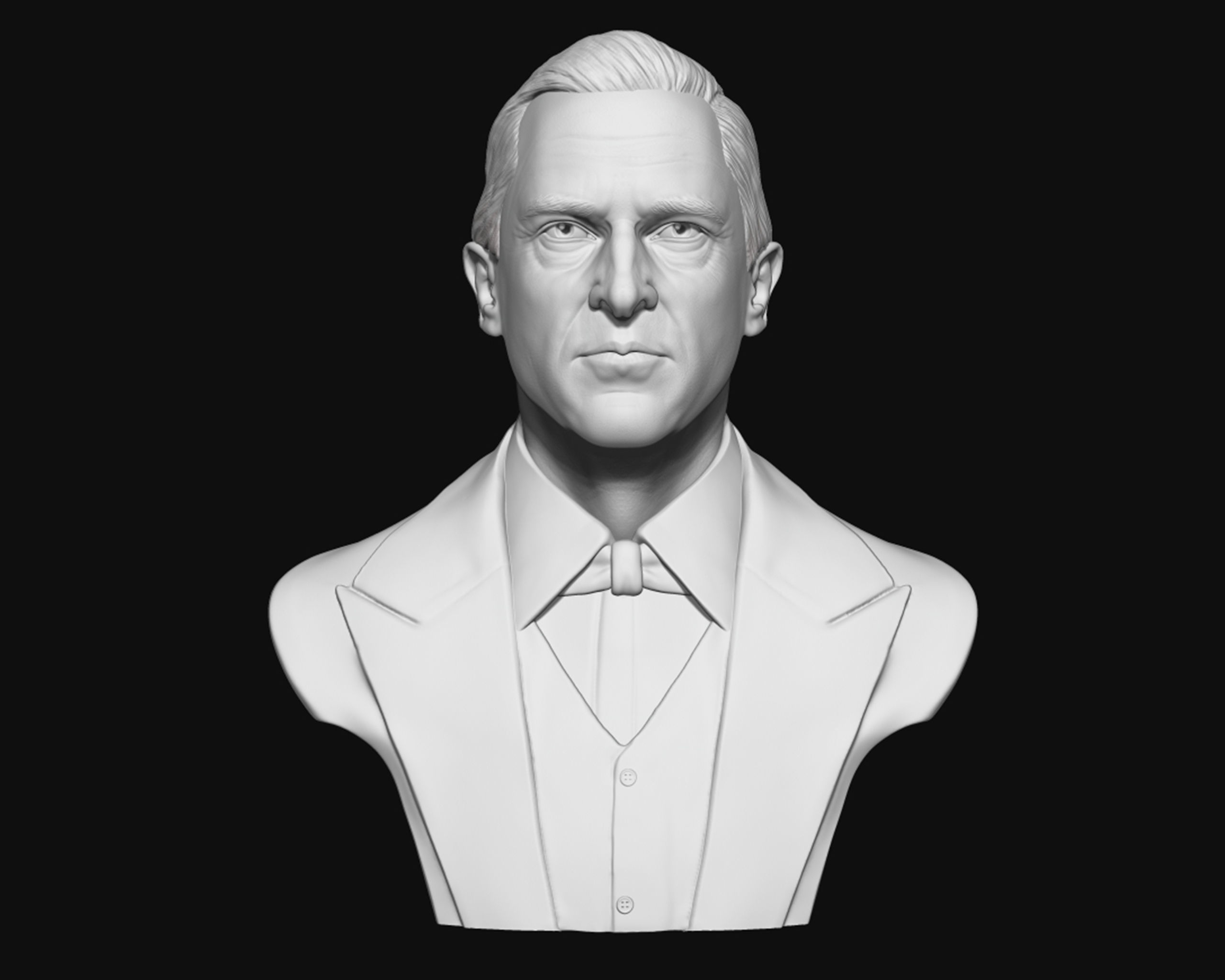 Jeremy Brett as Sherlock Holmes sculpture 3D model 3D printable | CGTrader