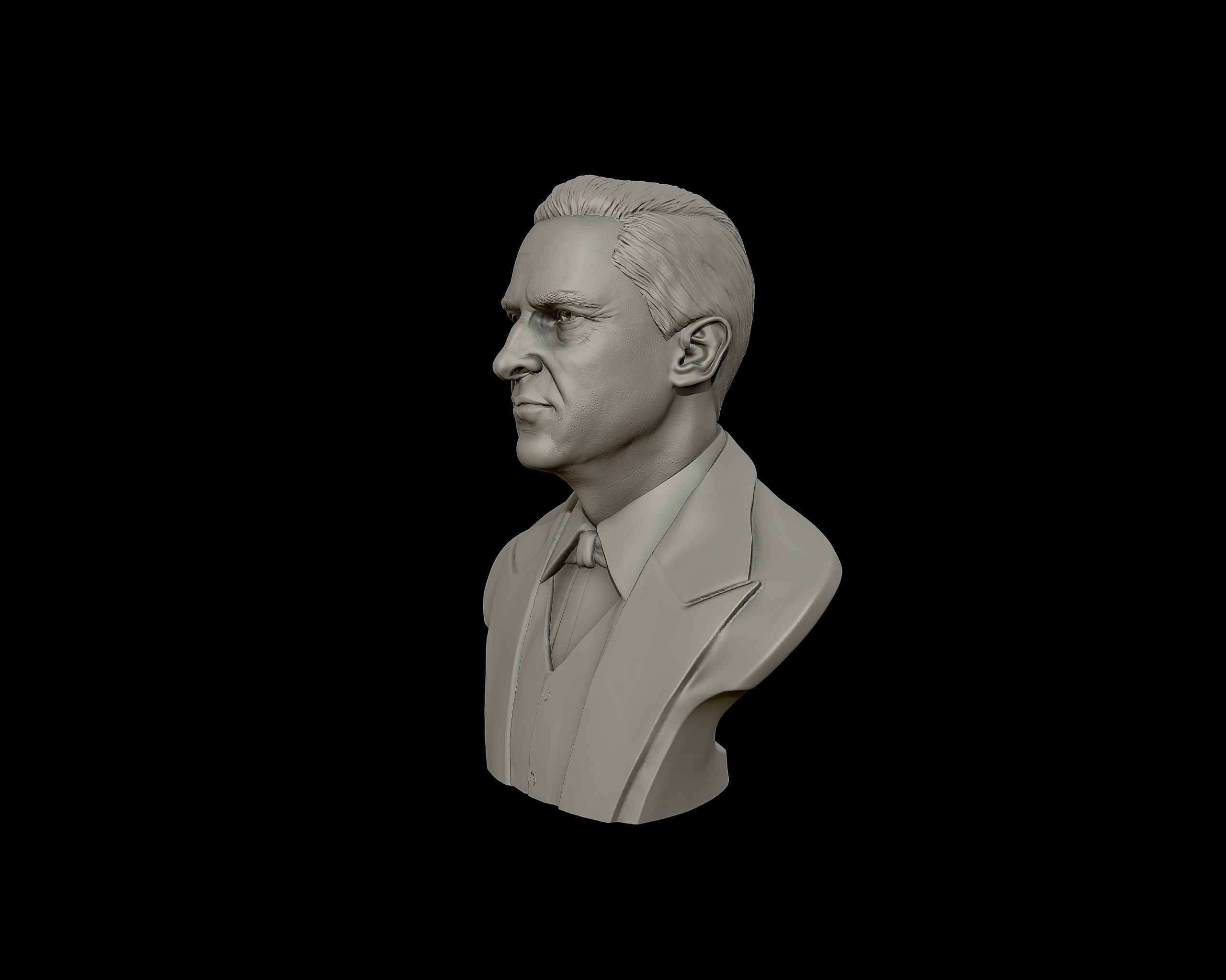 Jeremy Brett as Sherlock Holmes sculpture 3D model 3D printable | CGTrader