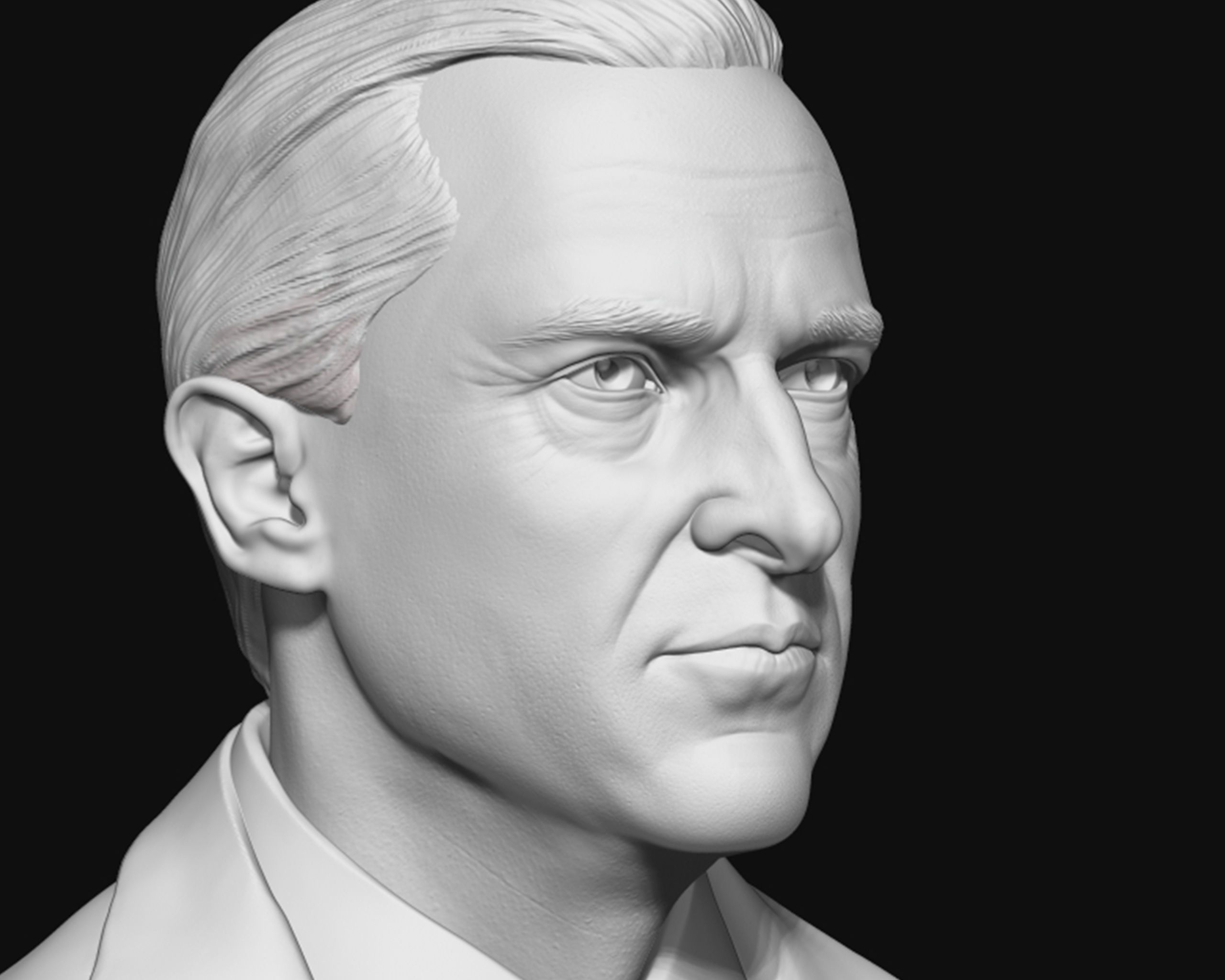 Jeremy Brett as Sherlock Holmes sculpture 3D model 3D printable | CGTrader