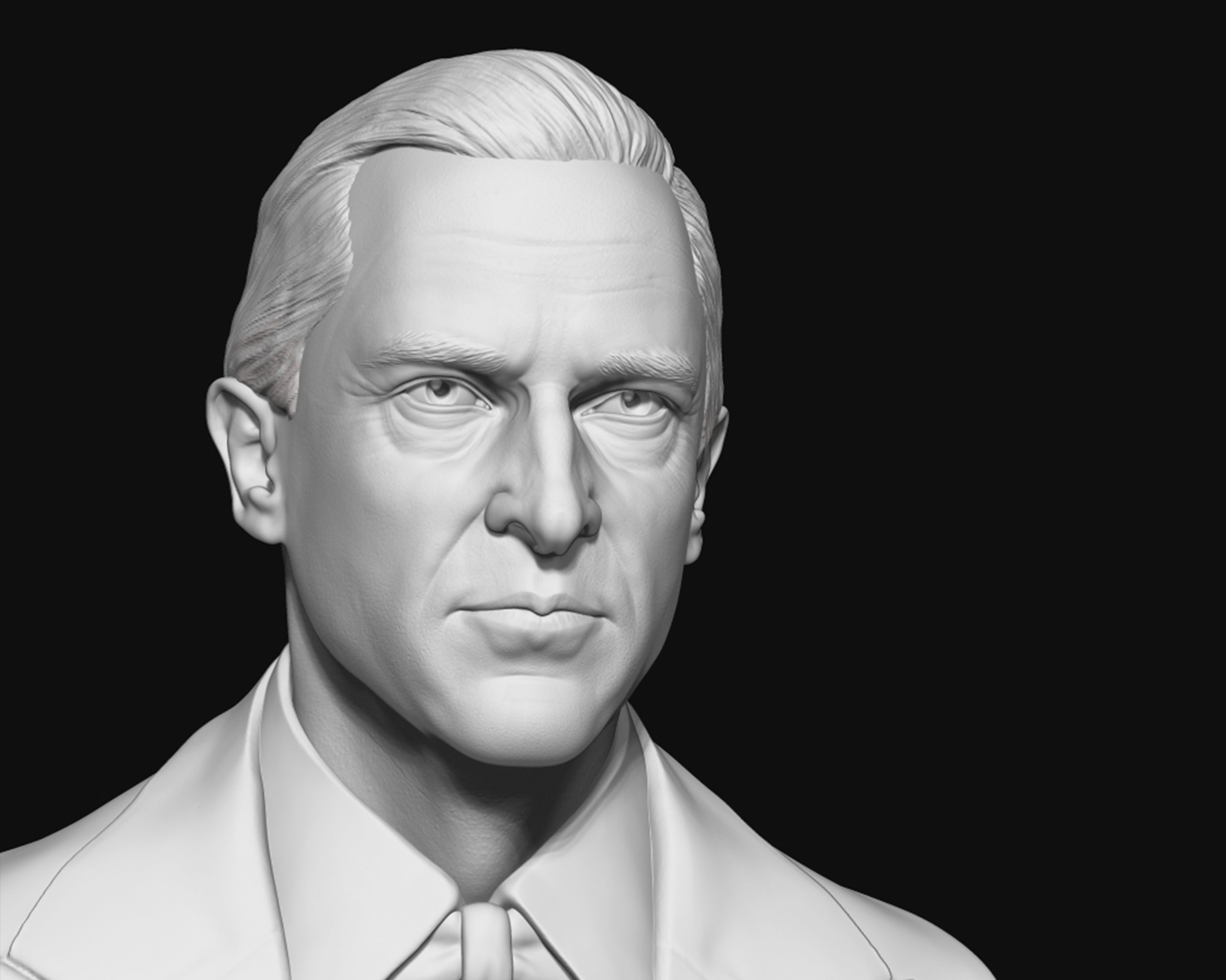 Jeremy Brett as Sherlock Holmes sculpture 3D model 3D printable | CGTrader