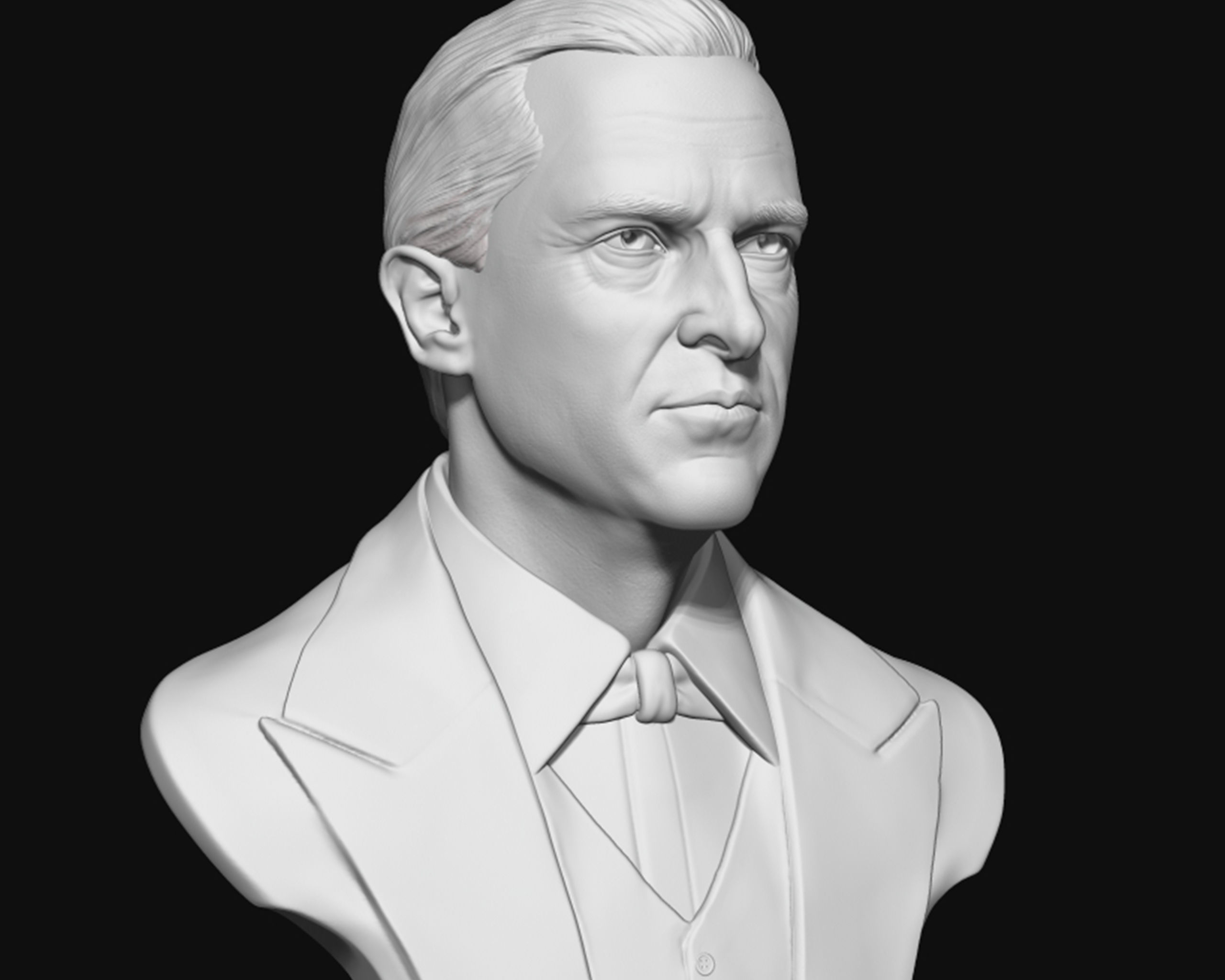 Jeremy Brett as Sherlock Holmes sculpture 3D model 3D printable | CGTrader