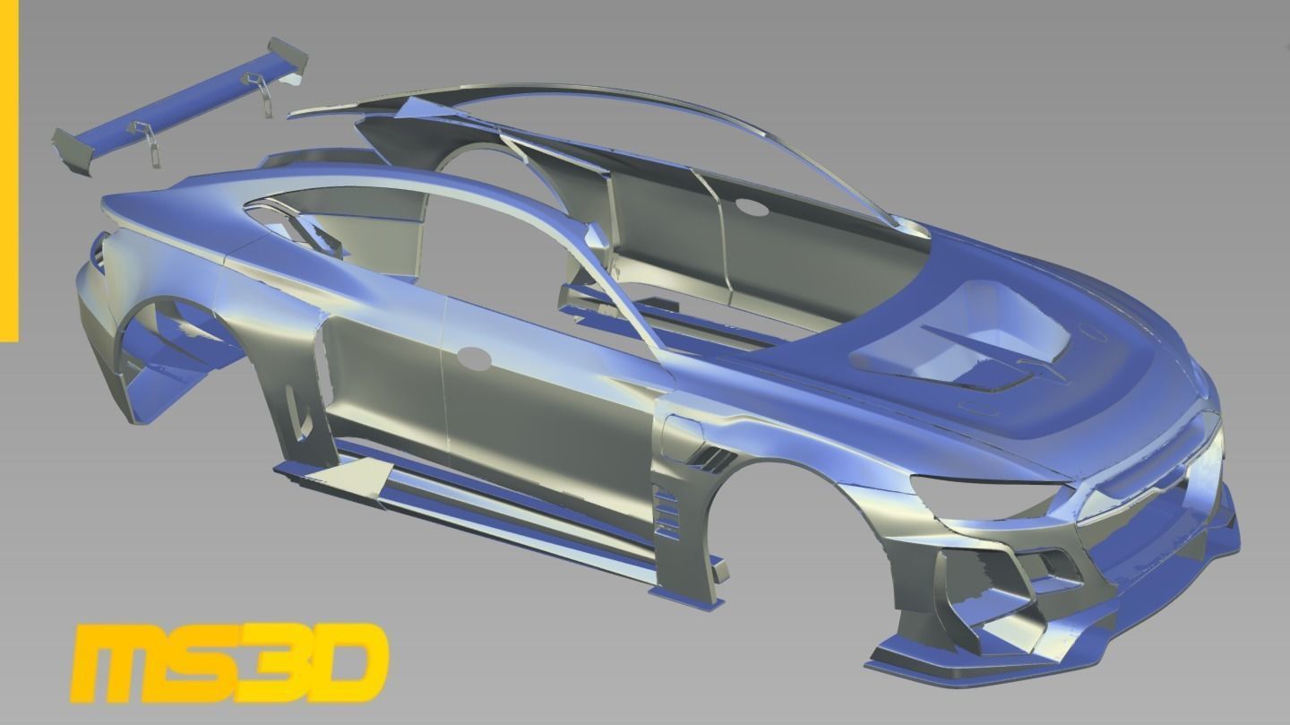 Audi E-Tron GT Wide Body Kit 3D model | CGTrader