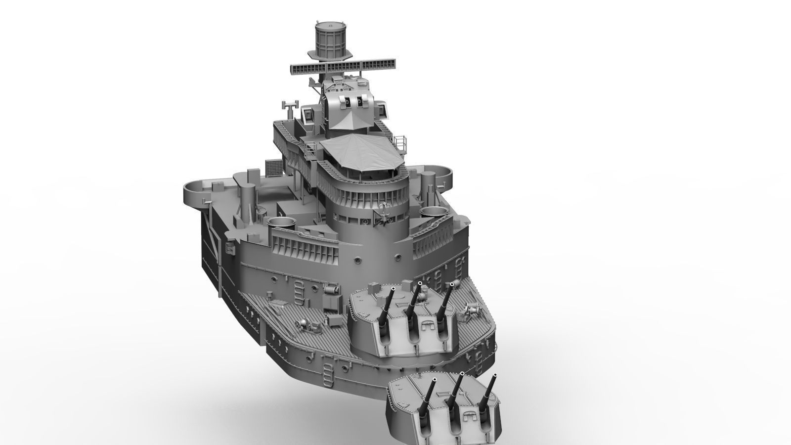 HMS Belfast upgrade set for Trumpeter kit 3D model 3D printable | CGTrader