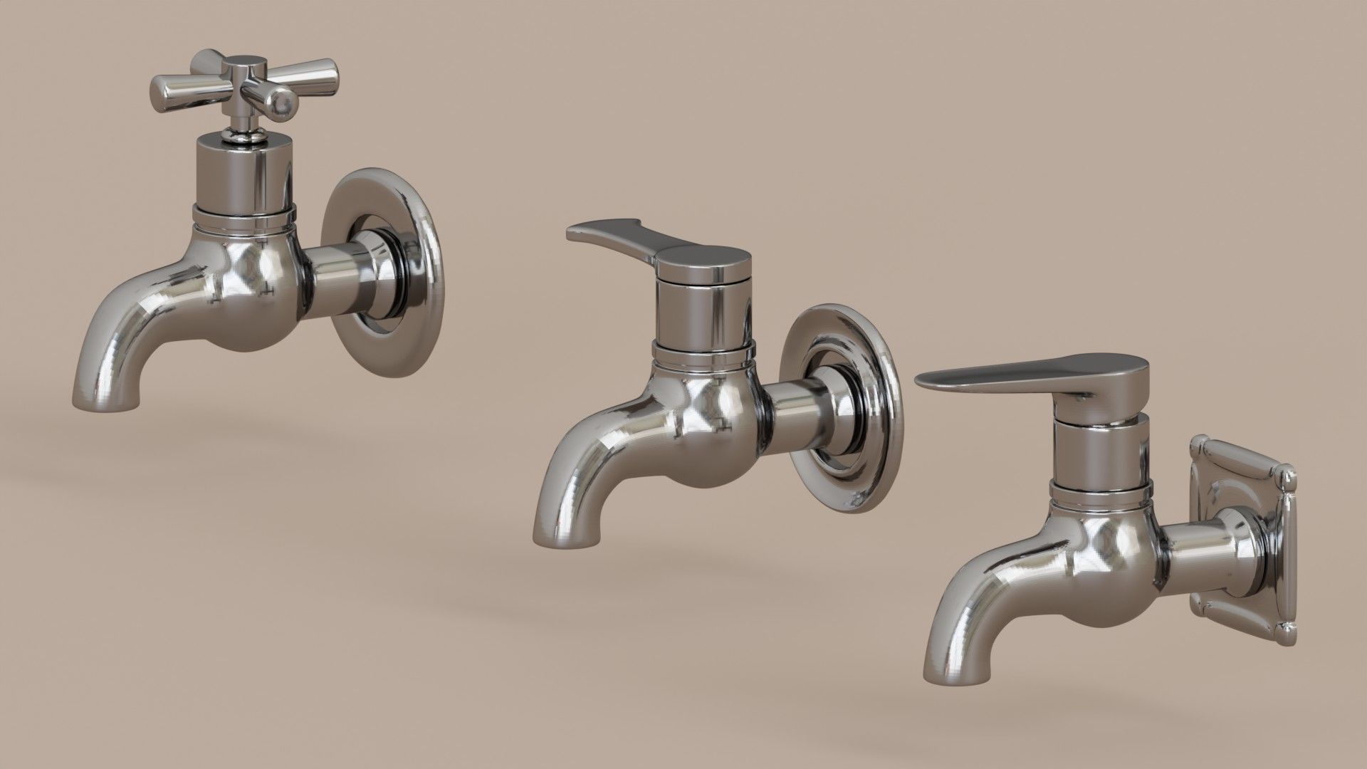 Modern Bathroom Steel Tap Collection free VR / AR / low-poly 3D model ... Modern Bathroom Steel Tap Collection free VR / AR / low-poly 3D model ...