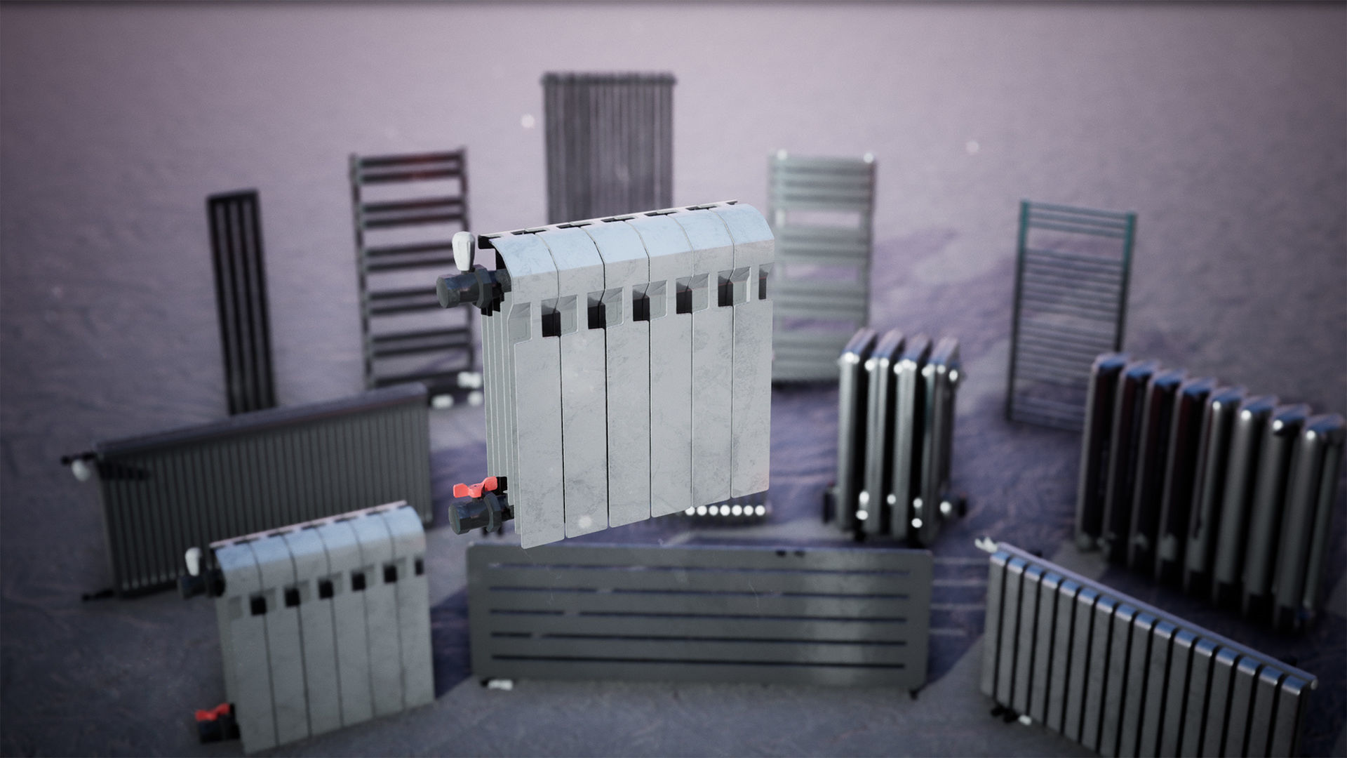 3D model Radiators 12 Assets VR / AR / low-poly | CGTrader