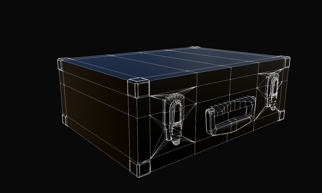 Suitcase aluminium free VR / AR / low-poly 3D model | CGTrader